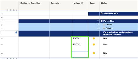 Formula To Generate Unique Id For This Scenario Smartsheet Community
