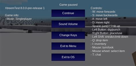 Minetest Main Menu Redesign Fork Rminetest