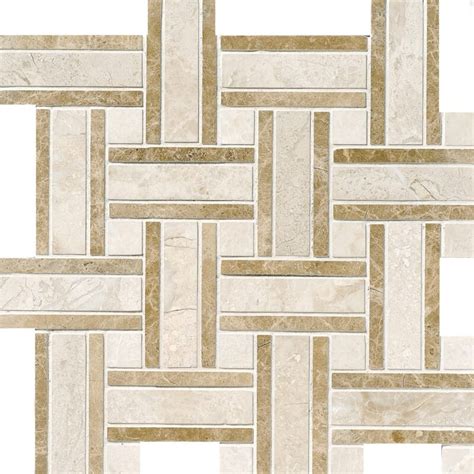 Diana Royal Polished Lattice Marble Mosaics 12x12