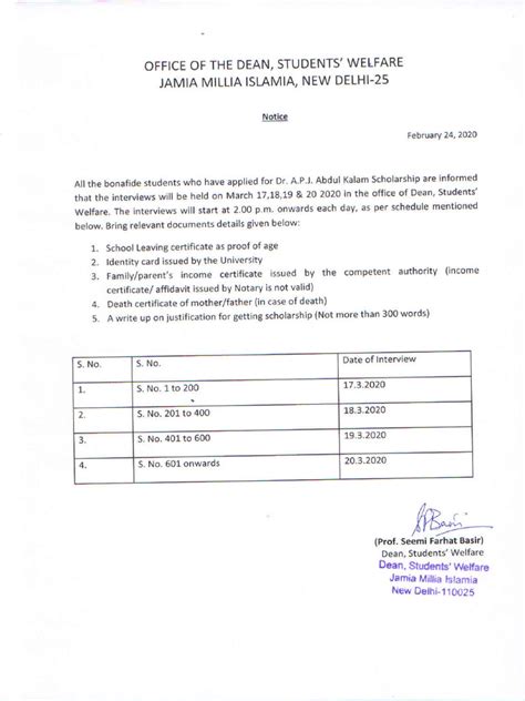 Notice Dsw Interview 2020feb24 Pdf