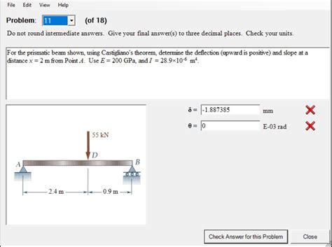 solved file edit view help problem 11 of18 do not round