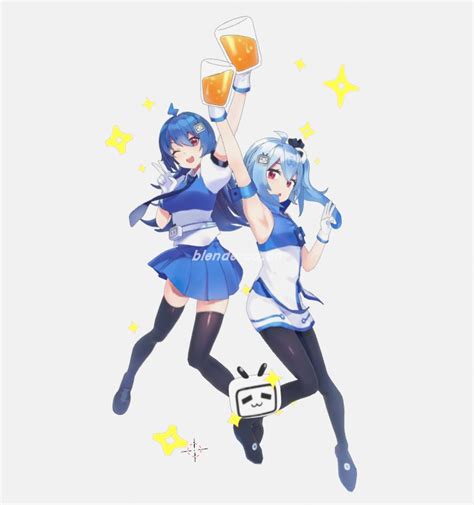 Bilibili开屏角色工程文件 三渲二角色模型女卡通二次元模型 Blender布的