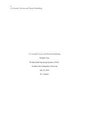 Understanding Process And Thread Scheduling In Operating Systems Course Hero