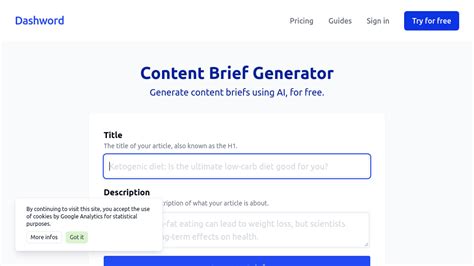 Content Brief Generator Create Effective Briefs Easily Futureen