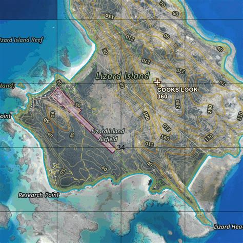 Lizard Island 7968 1i Map By Department Of Resources Avenza Maps