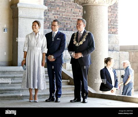 Crown Princess Victoria And Prince Daniel With The Chairman Of The