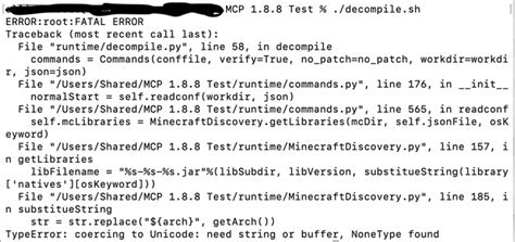 mcp problem on m1 chip r minecraft