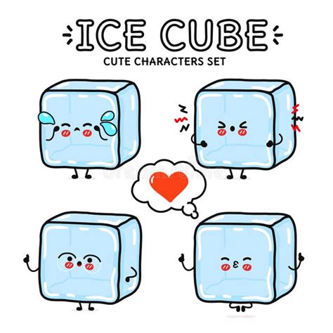 Cartoon Ice Cube Characters Stock Illustrations 78 Cartoon Ice Cube