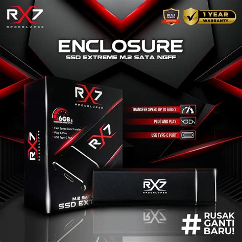 Jual Casing Ssd Enclousure Rx7 M2 Ngff Sata Usb3 0 Ssd Enclosure Shopee Indonesia