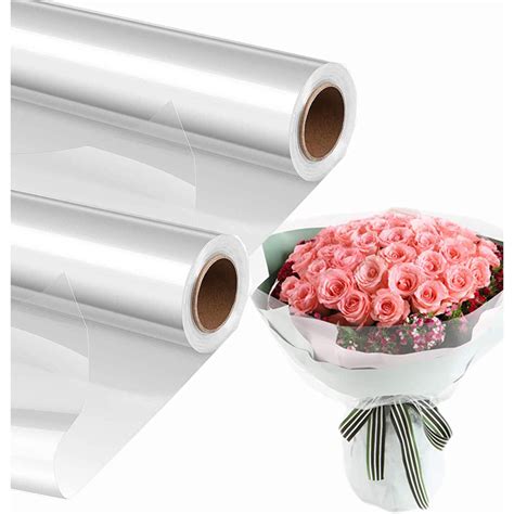 Cellophane Counter T Wrap Roll Clear 70cmx25m Clear Bopp Film