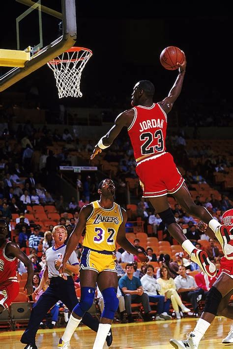 Michael Jordan Dunking On Magic Johnson Athena Posters