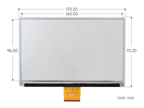 7 3inch E Ink Spectra 6 E6 Full Color E Paper Display E Ink Display Low Power Consumption