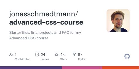 GitHub Jonasschmedtmann Advanced Css Course Starter Files Final Projects And FAQ For My