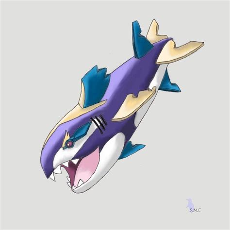 Fakemon Chromajaw Helicoprion Pokemon Whale Shark Pokemon Sharpedo