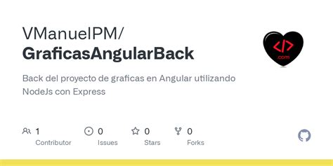 Github Vmanuelpm Graficasangularback Back Del Proyecto De Graficas En Angular Utilizando