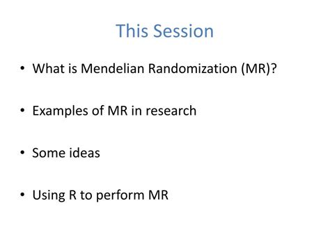 Ppt Mendelian Randomization Genes As Instrumental Variables