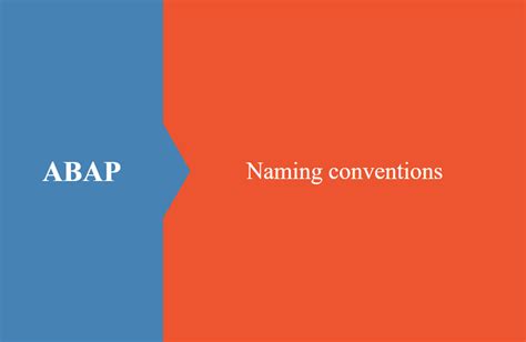 abap naming conventions