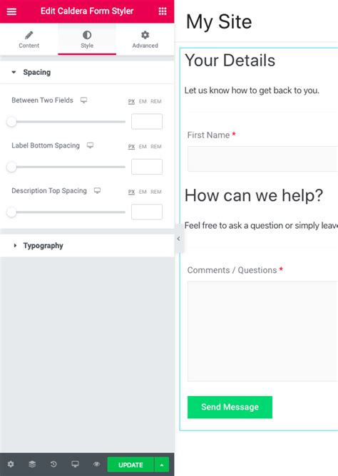 4 ways to style caldera forms without any css code