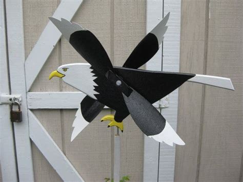 Handmade Bald Eagle Whirligig American Eagle Windmill Eagle Wind