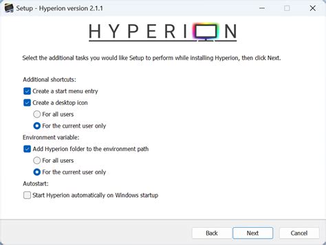 Hyperion On Windows · Hyperion Documentation