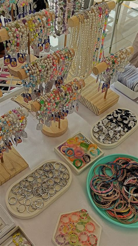Beaded Bracelets Handmade Jewelry Display Jewelry Booth Craft