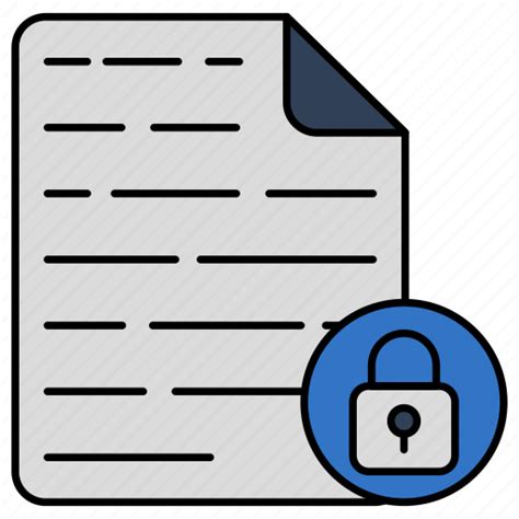 Locked File Secure Document File Security File Protection File Safety Icon Download On