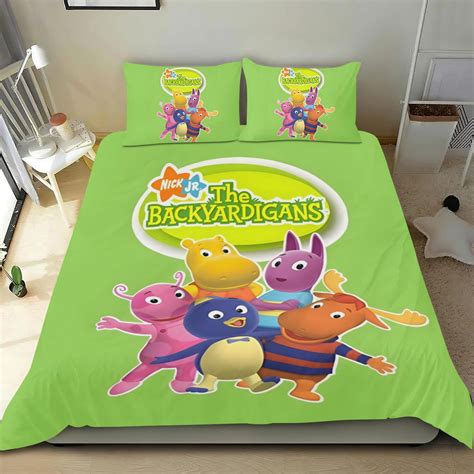 Backyardigans Themed Bed Sheet Set Three Piece Set 53x79 Inches Comfortable And Skin Friendly