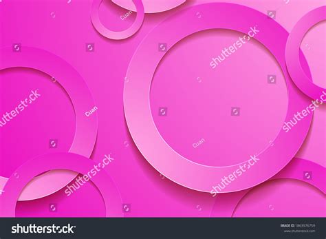 Pink Backgrounds 3d Circle Papercut Layer Stock Vector Royalty Free 1863976759 Shutterstock