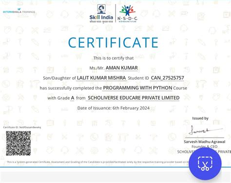 Aman Kumar On Linkedin Programming With Python Certificate