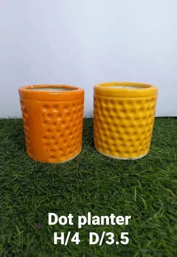 Ceramic Small Dot Planter At Rs 25 In Khurja Id 2850583030797