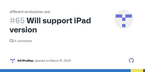 Will Support Ipad Version · Issue 65 · Different Aiobsidian Ava · Github