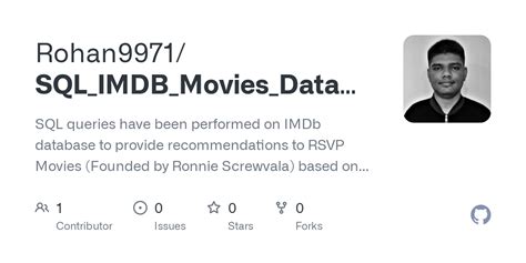 Github Rohan9971sqlimdbmoviesdatasetanalysis Sql Queries Have