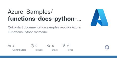 Github Azure Samplesfunctions Docs Python V2 Quickstart