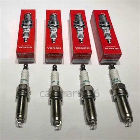4Pcs Iridium Spark Plugs Fits For Honda Denso 12290-R40-A02 SXU22HCR11S ...