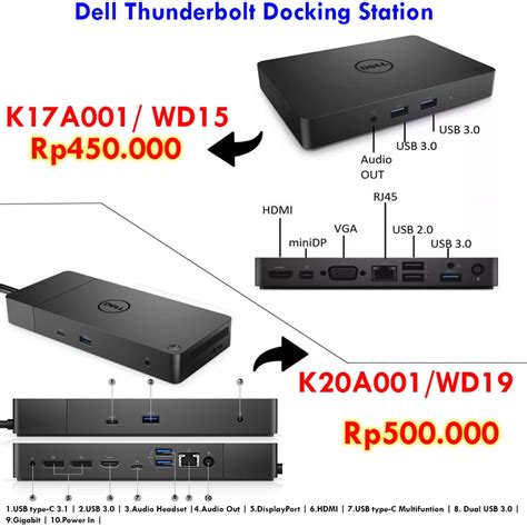 Jual Universal Docking Usb C Dell Thunderbolt Wd Tb D S Wd Wd Shopee Indonesia