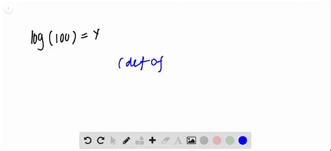 SOLVED Evaluate Each Logarithm See Examples And Log