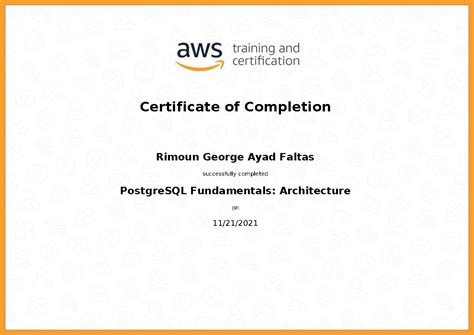 Rimoun George Certificates