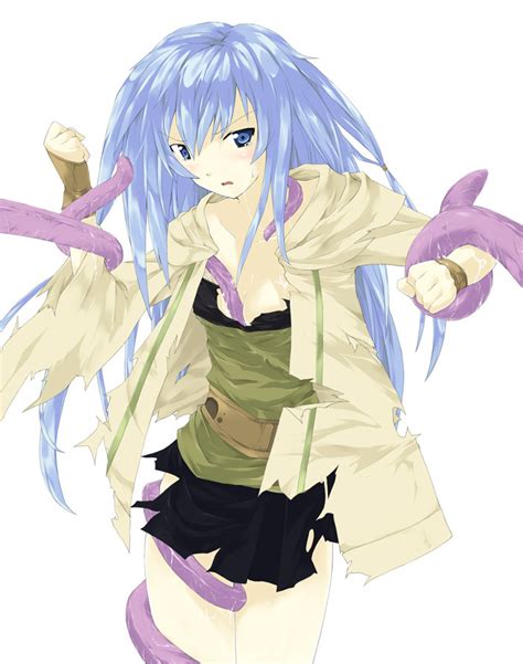 Rule 34 Artist Request Between Breasts Blue Eyes Blue Hair Blush