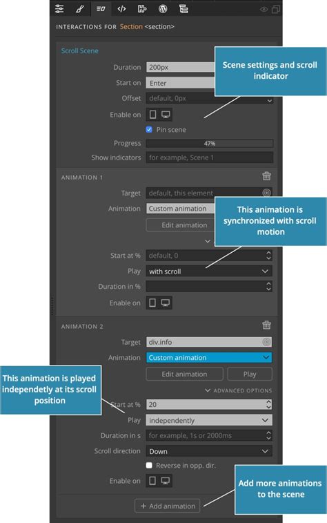 introducing pinegrow interactions pinegrow web editor