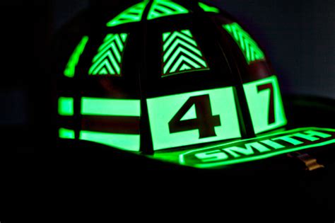 Firefighter Helmet Glow Stickers Identifire™ Helmet Nameplates