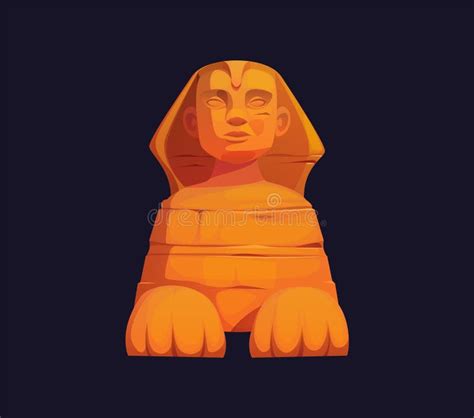 Ancient Sphinx Egypt Game Icon Statue In Giza Stock Illustration Illustration Of Great