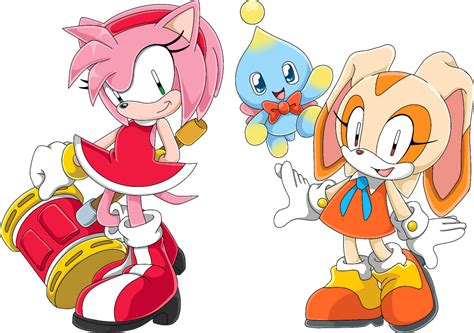 Amy Rose Cream The Rabbit And Cheese The Chao By Joneoyvilde03 On