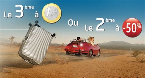 1 Samsonite Curv achetée = la seconde à -50% ou la troisième à 1 euro