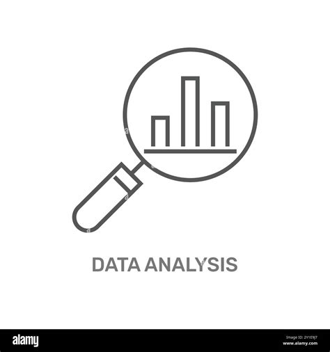 Data Analysis Is Symbolized By A Magnifying Glass And A Bar Chart Showing Key Insights Stock