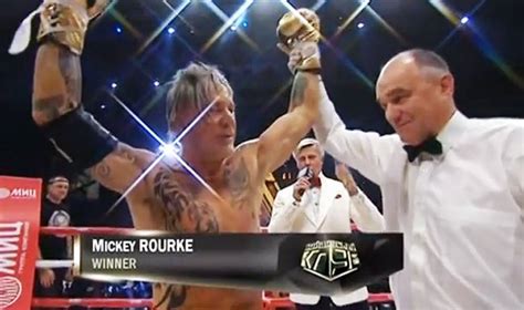 Mickey Rourke Wins Boxing Match At 62