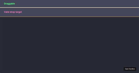 Unsuccessful Drop Bug For Chrome Codesandbox