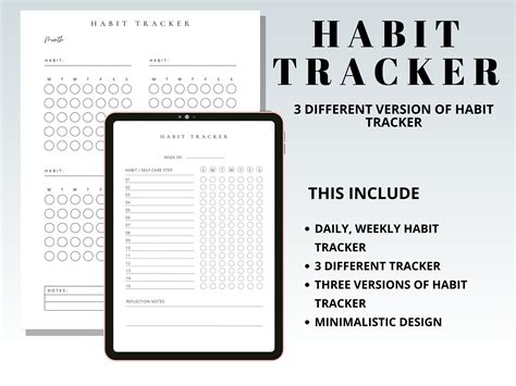Simple Habit Tracker Progress Tracker Habit Challenge Activity