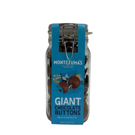 Giant Milk Chocolate Button Jar Montezumas Chocolate