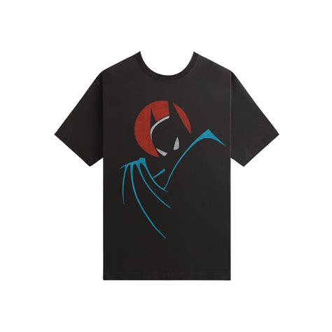 키스 X 배트맨 애니메이티드 빈티지 티셔츠 블랙 Kith Kream