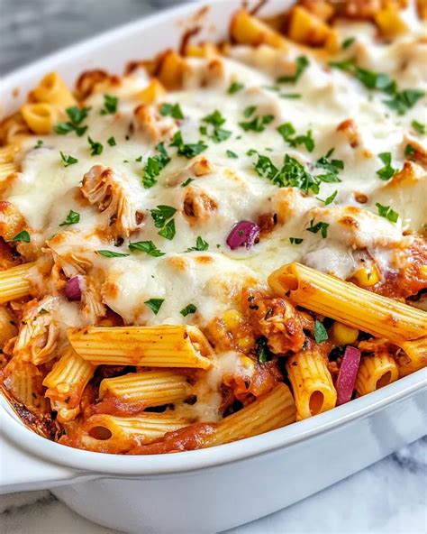 Bbq Chicken Pasta Bake Easy Dine Recipes